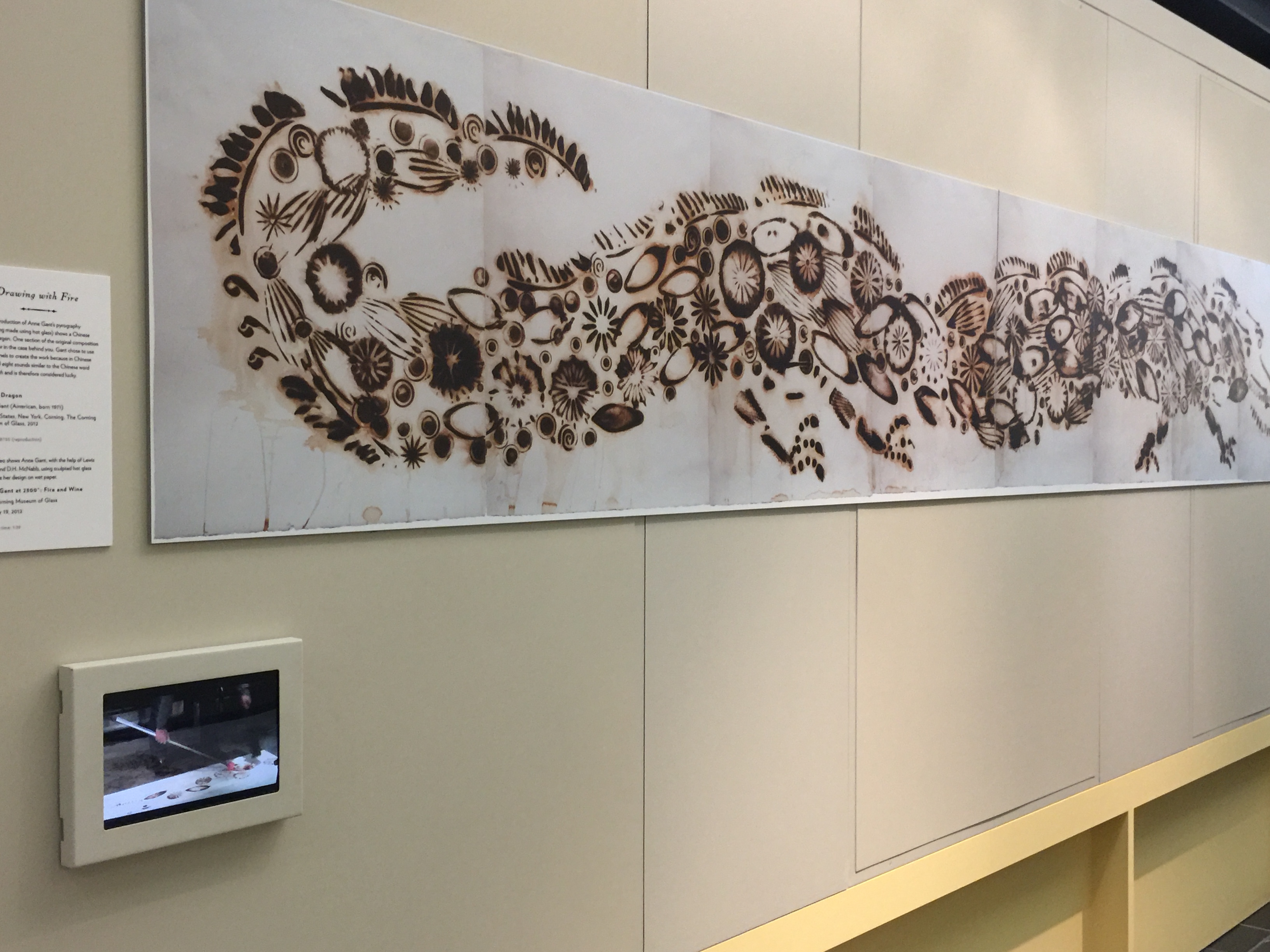 Water Dragon installation at Rakow Library, Corning, NY – ANNE GANT GLASS